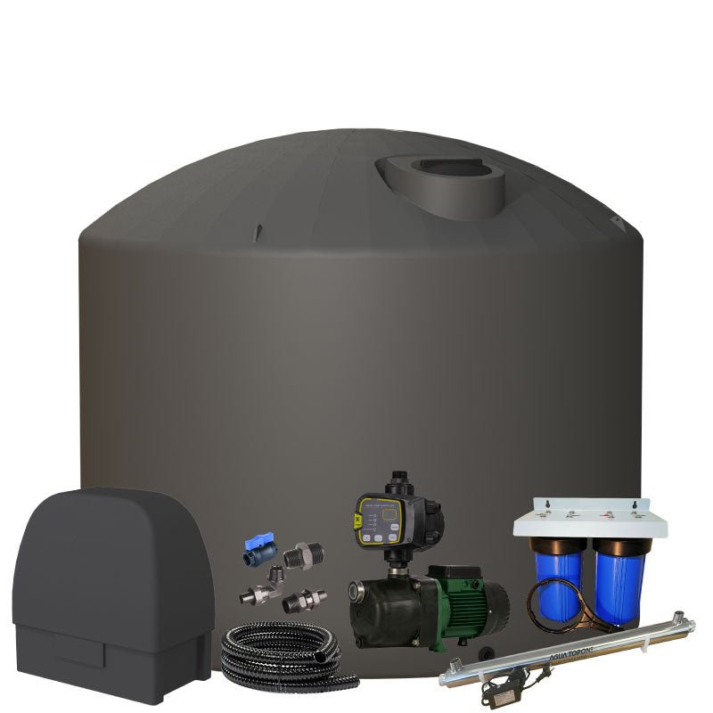 25000 litre Plastic Water Tank Combo Incl. Accessories